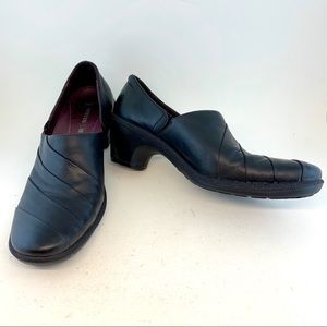 Romika | Shoes | Romika Black Citydress Loafers Heels Size 4 9 95 ...